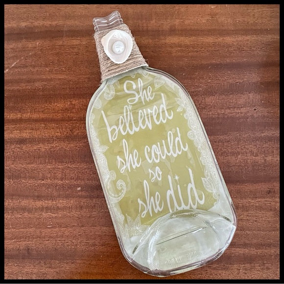 Accents | Lynthia Designs Handcrafted Message In A Bottle Glass Table ...